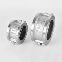 China Normal Temperature Function Stainless Steel 304 Double Disc Butterfly Type Check Valve for sale