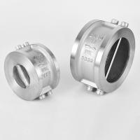 China Normal Temperature Function Stainless Steel 304 Double Disc Butterfly Type Check Valve for sale