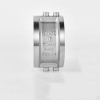 China Normal Temperature Function Stainless Steel 304 Double Disc Butterfly Type Check Valve for sale