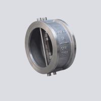 China Normal Temperature Function Stainless Steel 304 Double Disc Butterfly Type Check Valve for sale
