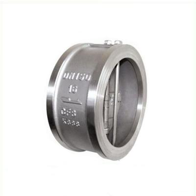 China High Pressure Pn1.6MPa Full Bore Clamp Double Disc Check Valve in 304 Stainless Steel for sale