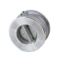 China High Pressure Pn1.6MPa Full Bore Clamp Double Disc Check Valve in 304 Stainless Steel for sale