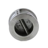 China High Pressure Pn1.6MPa Full Bore Clamp Double Disc Check Valve in 304 Stainless Steel for sale