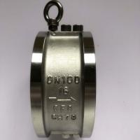 China High Pressure Pn1.6MPa Full Bore Clamp Double Disc Check Valve in 304 Stainless Steel for sale