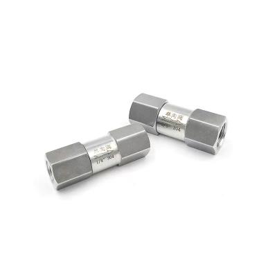 China 304/316 Stainless Steel Female Thread High Pressure Check Valve for Household Water Pipe for sale