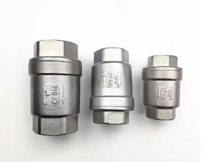 China Stainless Steel Vertical Spring Check Valve H12W Pn1.6MPa Female Thread Connection for sale