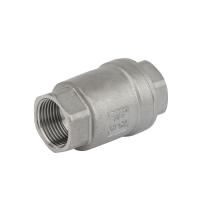 China Stainless Steel Vertical Spring Check Valve H12W Pn1.6MPa Female Thread Connection for sale
