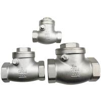 China Water Media Straight Through Type 200psi Threaded Swing Check Valve Non Return Valve for sale
