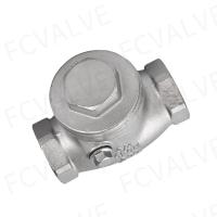 China Water Media Straight Through Type 200psi Threaded Swing Check Valve Non Return Valve for sale