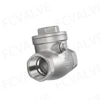 China Water Media Straight Through Type 200psi Threaded Swing Check Valve Non Return Valve for sale
