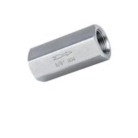 China Manual Driving Mode SS304 Pneumatic Hexagon Check Valve with Female Thread Full Bore for sale