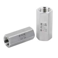 China Full Bore Stainless Steel 304 DN8-DN25 Hexagon Female Thread Non Return Air Check Valve for sale