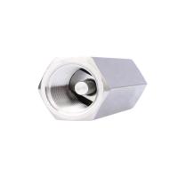 China Full Bore Stainless Steel 304 DN8-DN25 Hexagon Female Thread Non Return Air Check Valve for sale