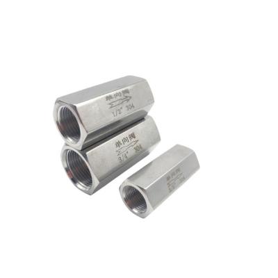 China Full Bore Stainless Steel NPT/BSPT/BSPP Female Thread Check Valve Customized Request for sale