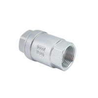China 304 316 Stainless Steel Female Spring Vertical Check Valve with Thread Connection Form for sale