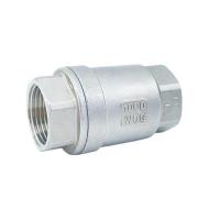 China 304 316 Stainless Steel Female Spring Vertical Check Valve with Thread Connection Form for sale