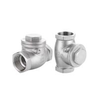 China ISO 9001 Standard DN8-DN100 Stainless Steel Swing Check Valve 200psi/Pn16 NPT/BSPP/BSPT for sale
