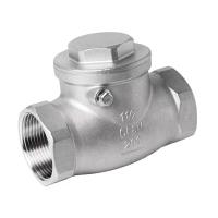 China ISO 9001 Standard DN8-DN100 Stainless Steel Swing Check Valve 200psi/Pn16 NPT/BSPP/BSPT for sale