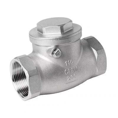 China DN50 Stainless Steel 304 Metal Seated Swing Check Valve Straight Through Type Pn1.6MPa for sale