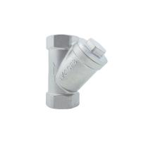 China Stainless Steel 304 316 Filter NPT Bsp Threaded Y-Type Strainer with Full Bore Structure for sale