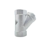 China Stainless Steel 304 316 Filter NPT Bsp Threaded Y-Type Strainer with Full Bore Structure for sale