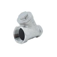 China Stainless Steel 304 316 Filter NPT Bsp Threaded Y-Type Strainer with Full Bore Structure for sale