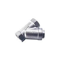China Manual Driving Mode Cast Steel 304/316 Threaded Y-Filter Strainer for Household Usage for sale