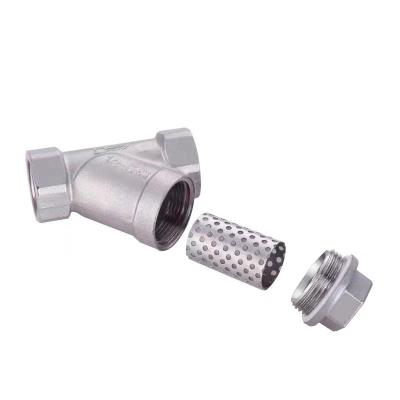 China Water Media Y Type Thread Strainer Pn16 Stainless Steel 304 316 at Fob Term Equipment for sale
