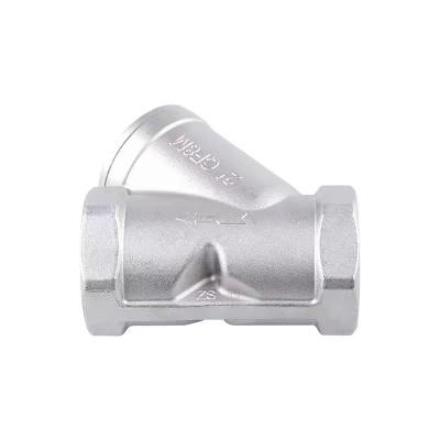China Stainless Steel Standard Screw End Pipe Control Y Strainer Suitable for Industrial for sale