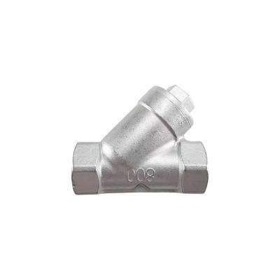 China DN8-DN100 Stainless Steel Female Thread Y Strainer with Normal Temperature Resistance for sale