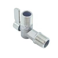 China Ordinary Temperature Stainless Steel Handle Angle Water Meter Thread Connection Form for sale