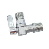 China Q11F 304 316 Stainless Steel Angle Valve with Handle Smooth Handle Operation for sale