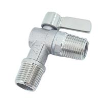 China Q11F 304 316 Stainless Steel Angle Valve with Handle Smooth Handle Operation for sale