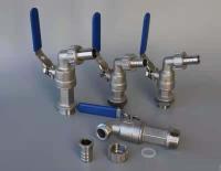 China Stainless Steel Water Nozzle Ball Valve 1/2