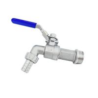 China DN15-DN25 304 Stainless Steel Faucet Ball Valve with Normal Temperature and Durable for sale