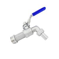 China Straight Through Type Stainless Steel Thread Valve Faucet with Floating Ball Valve for sale