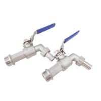 China Floating Ball Valve Garden Hose Bibcock Stop Taps Customization Forged Stainless Steel for sale
