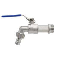China Floating Ball Valve Garden Hose Bibcock Stop Taps Customization Forged Stainless Steel for sale