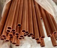 China ASTM 2mm 4mm Seamless Copper Pipe C10100 C10200 Coated Steel Tube For Refrigeration for sale