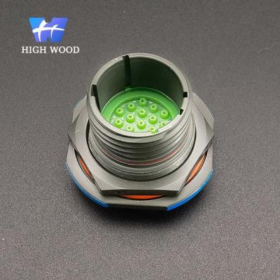 China MIL-DTL-38999 Series III Connector D38999/24WD19PA with 500 Cycle Endurance and 300g Shock Rating for sale