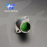 China MIL-DTL-38999 Series III D38999/20WB35PLN Square Flange Receptacle 35-Pin Connector for sale