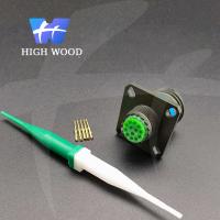 China MIL-DTL-38999 Series III D38999/20WB35PLN Square Flange Receptacle 35-Pin Connector for sale