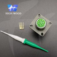 China MIL-DTL-38999 Series III D38999/20WC35SN Square Flange Receptacle 35 Contacts for sale
