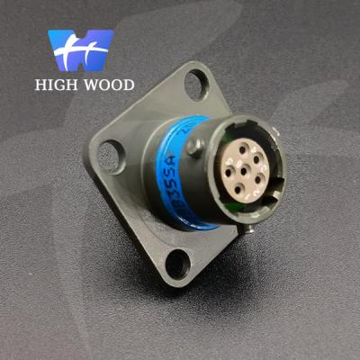 China MIL-DTL-38999 Series II Connector D38999/27497T8B35SA Wall Mount Receptacle 8 Shell Size for sale
