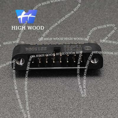 China HW-CMM Connector HW-221Y16F22 2mm Pitch Male Straight on PCB for Aerospace Defense for sale