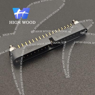 China HW-CMM Connector 2mm Pitch Male Straight on PCB F22H for Aerospace Avionics Defense for sale