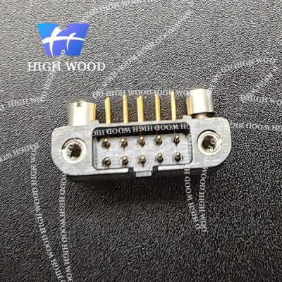 China HW-CMM Connector HW-221V10F23 2mm Pitch Male Straight for Aerospace Avionics Defense for sale