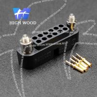 China HW-CMM Connector HW-221S12F22 2mm Pitch Male Straight on PCB for Aerospace Avionics for sale
