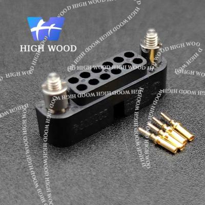China HW-CMM Connector HW-221S12F22 2mm Pitch Male Straight on PCB for Aerospace Avionics for sale