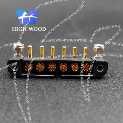 China HW-CMM Connector 2mm Pitch 220 Series Male 90° PCB for Aerospace Defense Avionics for sale